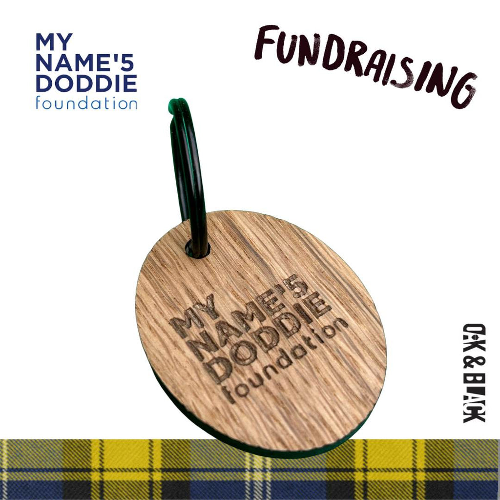 Doddie Keyrings – Oak & Black