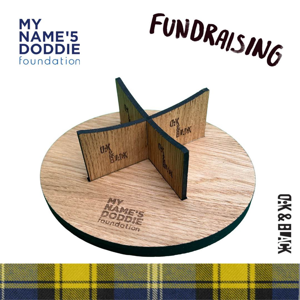 Doddie Rugby Ball Stand – Oak & Black