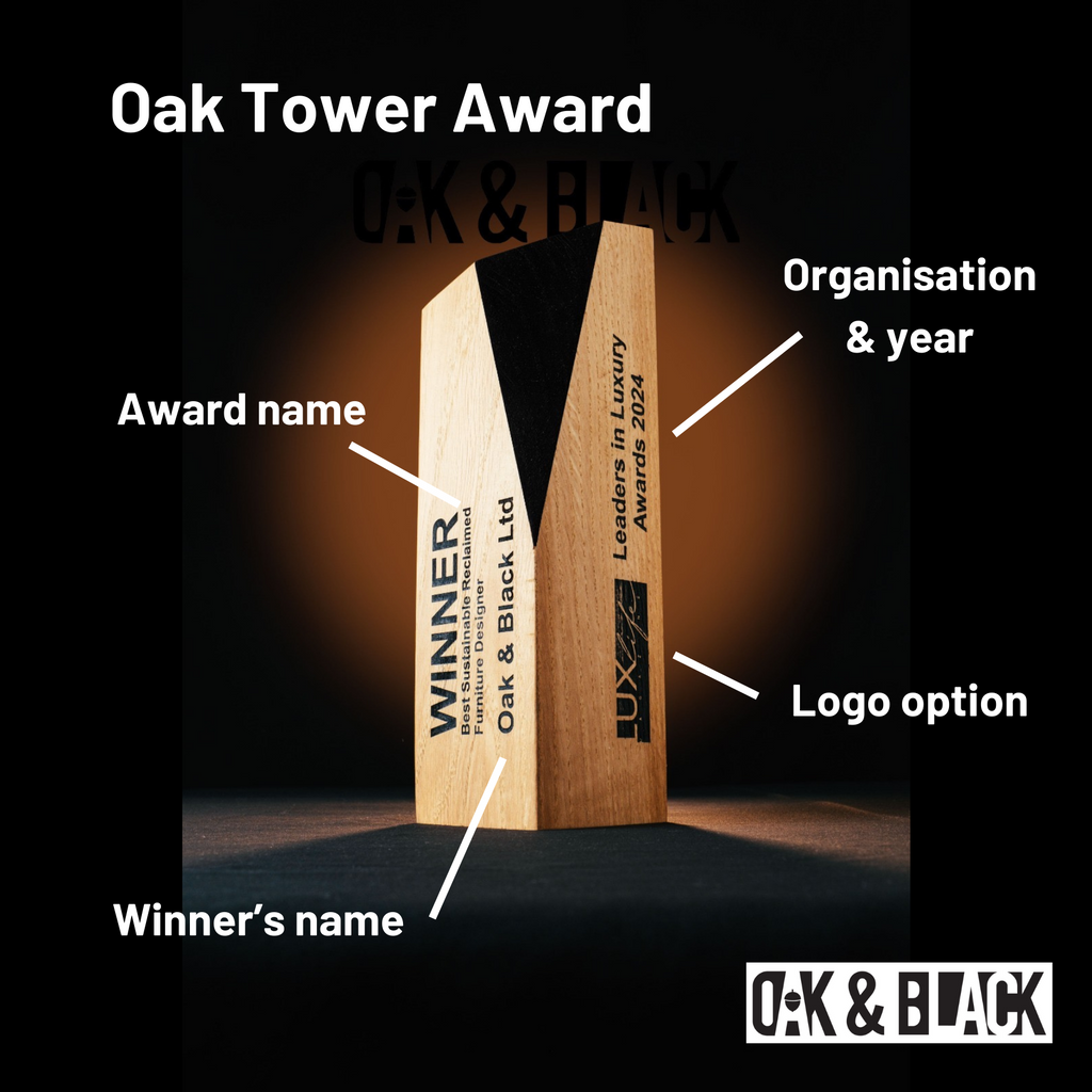 Tower Award – Oak & Black